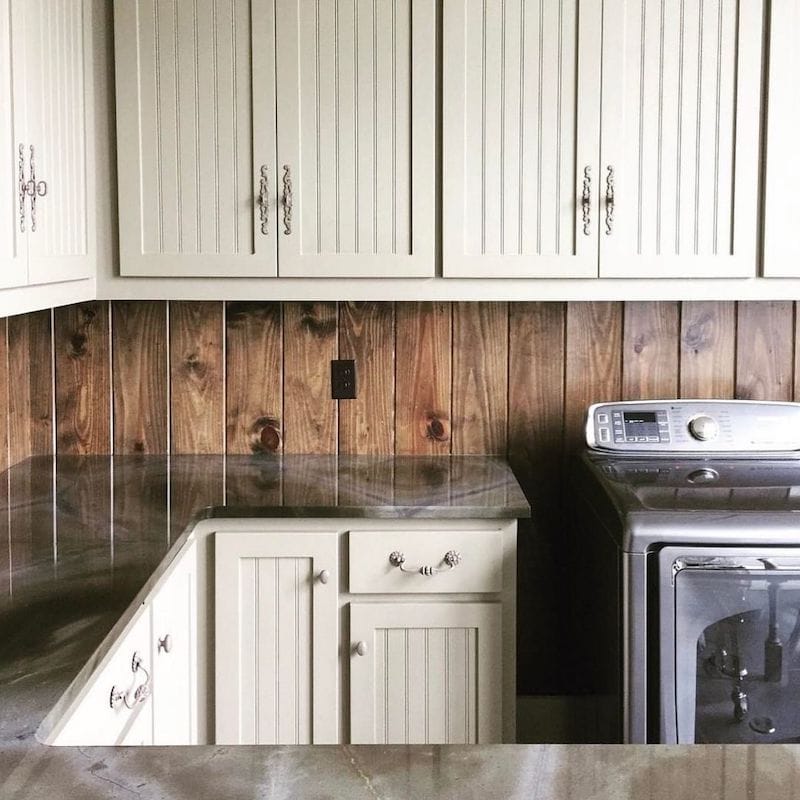 Pallet Wood Backsplash Kitchen